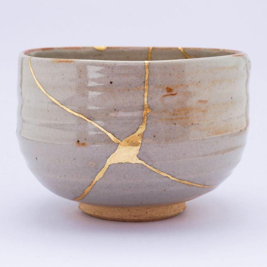 The art of Kintsugi with Gold leaves