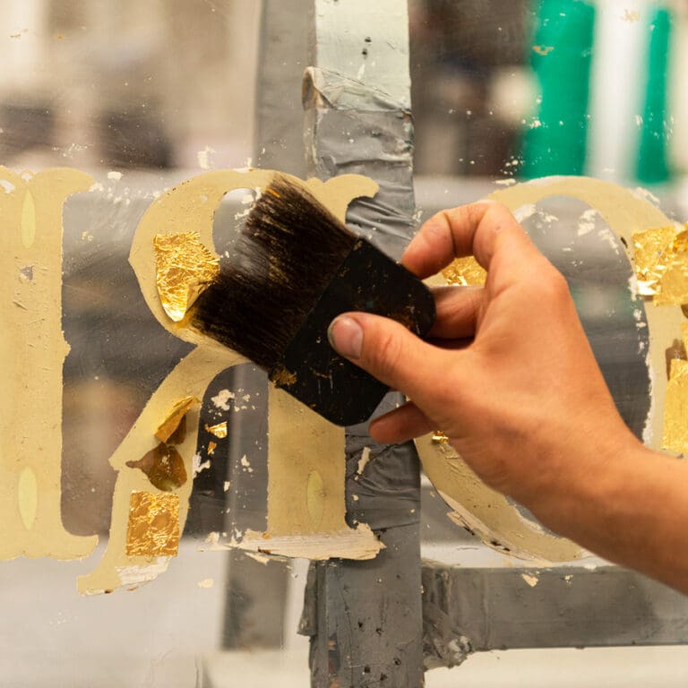 Gilding on Glass: Applying Gold Leaf for Art | Manetti